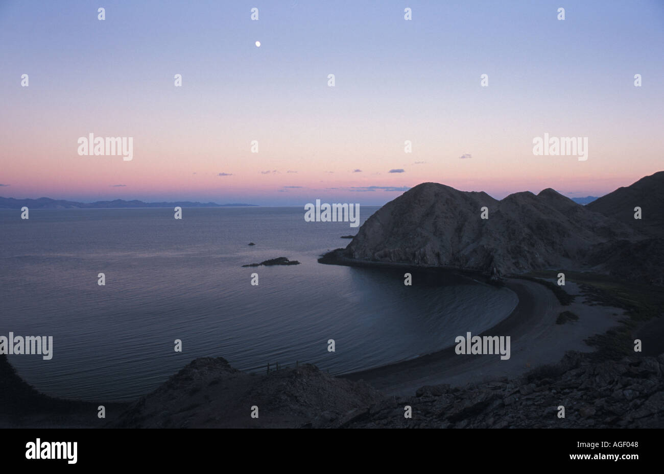 Sunset, Isla Colorado Baja California Mexico Stock Photo - Alamy