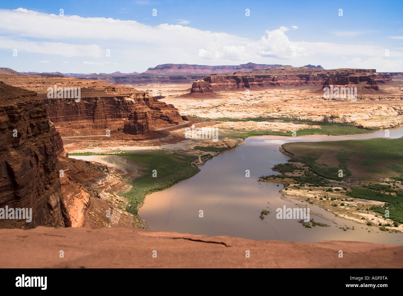 Dried out region of Hite marina at Lake Powell in Glen Canyon National ...