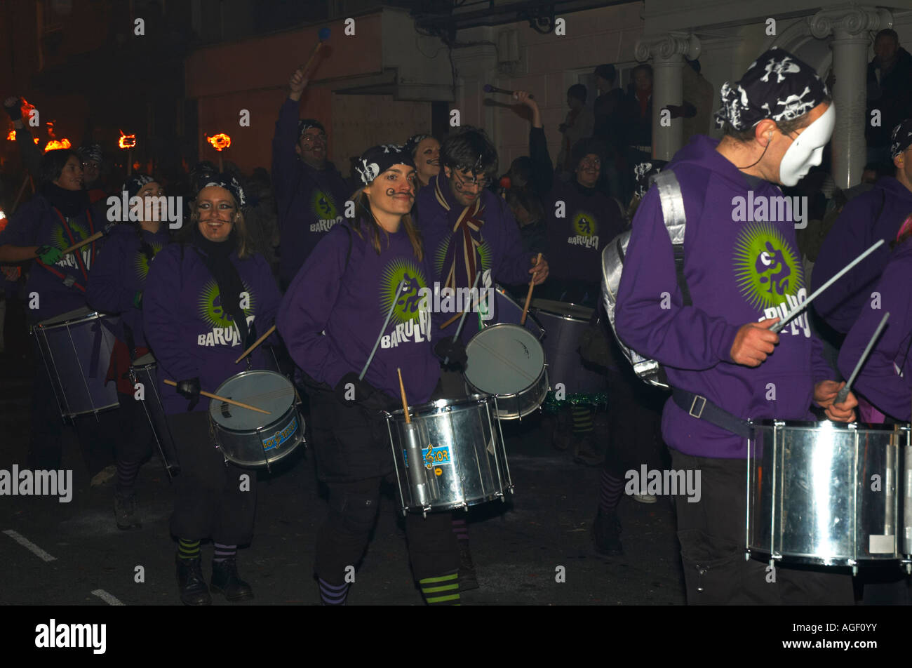 Lewes Bonfire Night Procession Stock Photo - Alamy