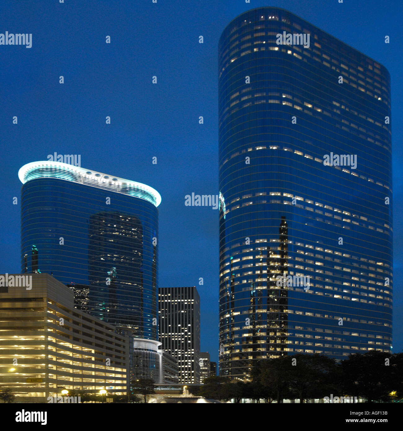 Office buildings in downtown Houston, Texas, USA Stock Photo - Alamy