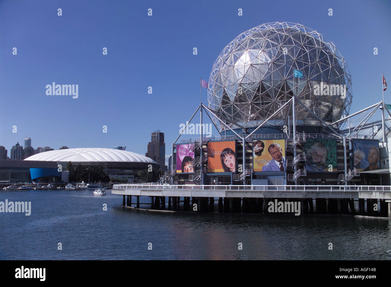 The Vancouver Science Dome and BC Place Stadium Stock Photo - Alamy