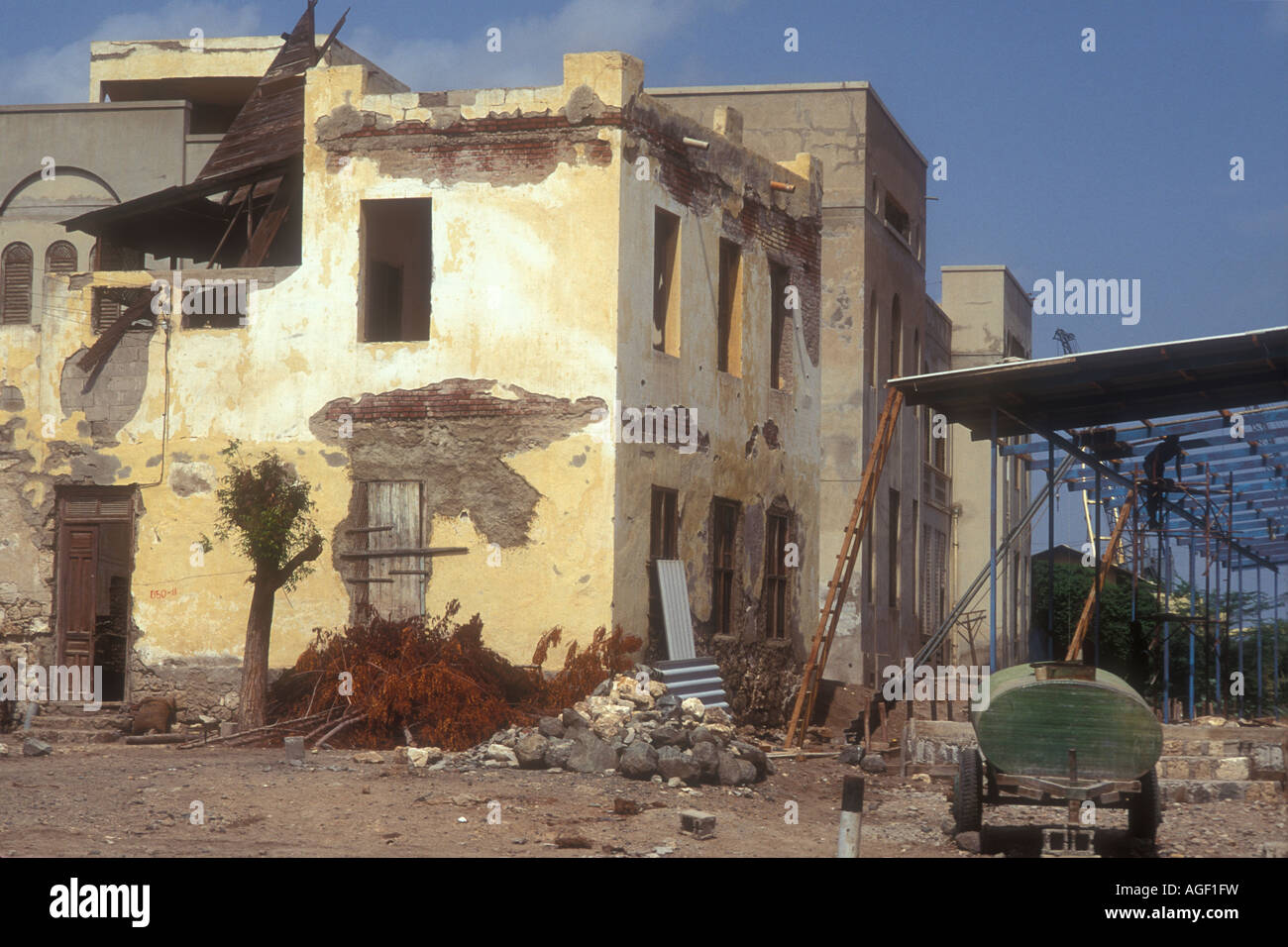 War damage in Massawa, Eritrea Stock Photo - Alamy