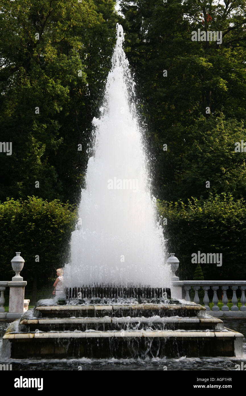 Peterhof Pyramid Fountain Stock Photo - Alamy