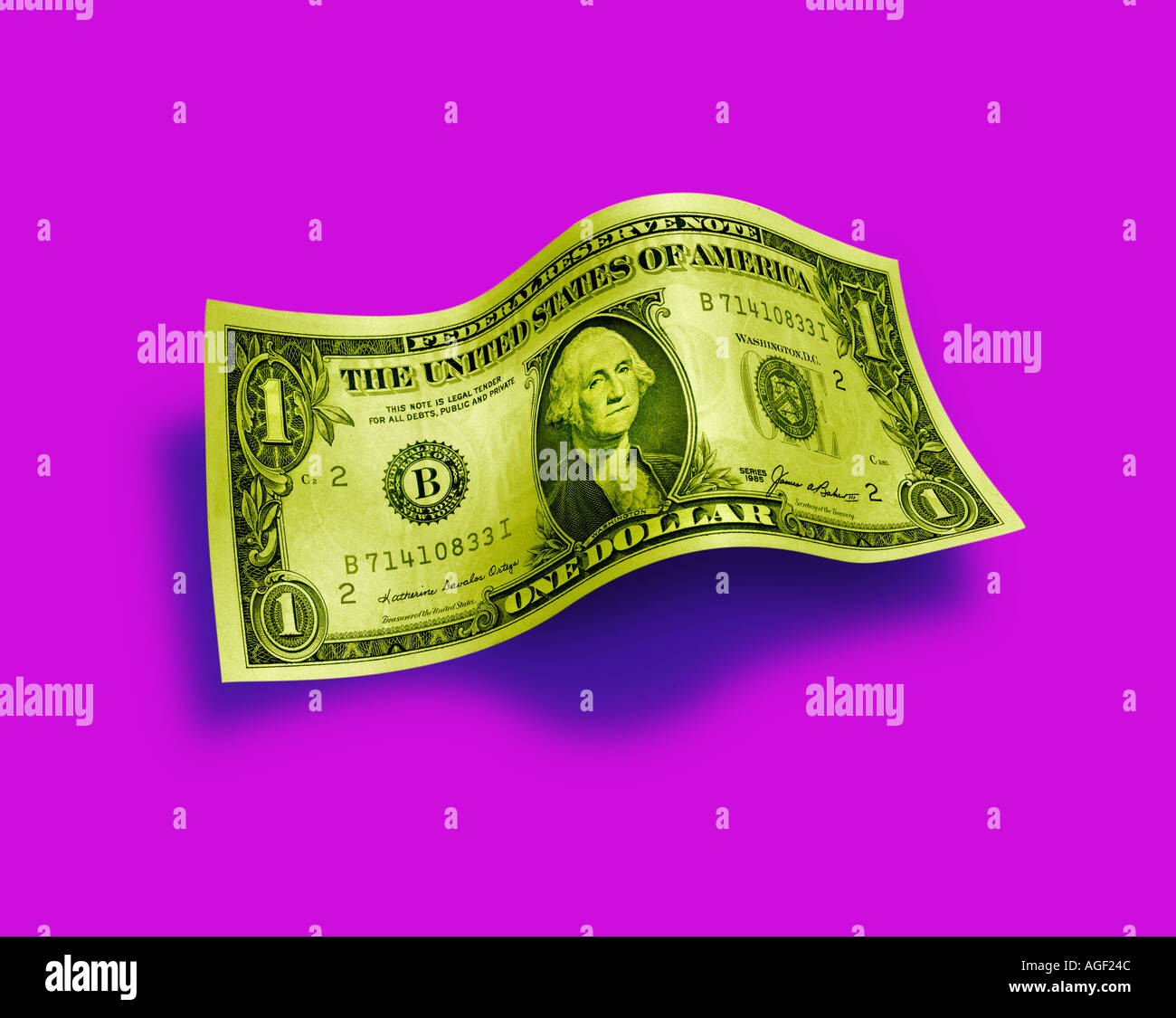 Us dollar bill floating hi-res stock photography and images - Alamy