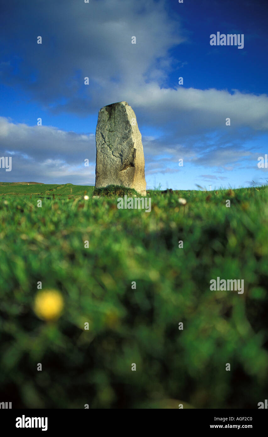 Standing Stone at Uig Stock Photo - Alamy