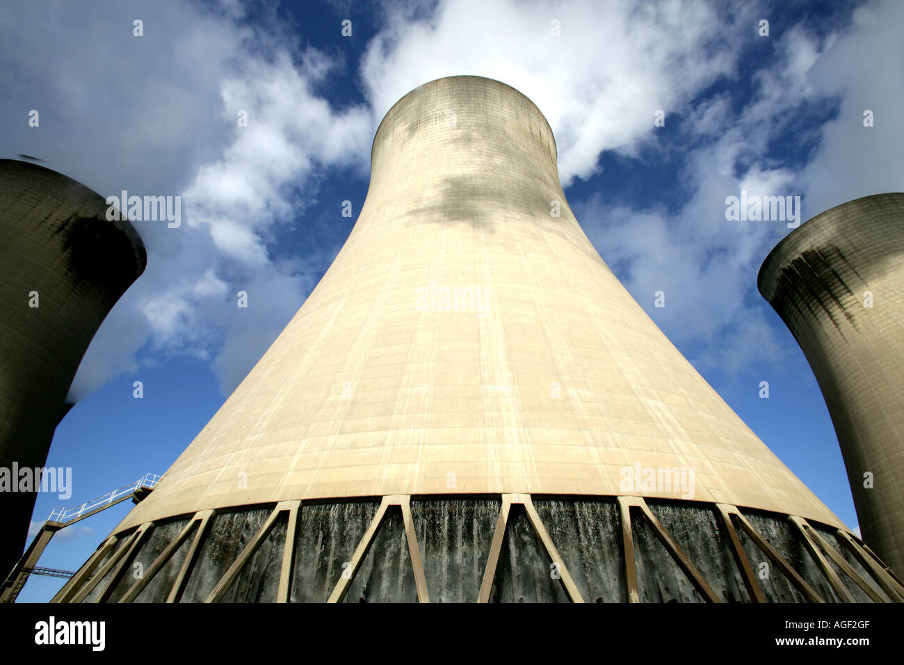 Selby Drax power station cooling tower in Yorkshire England Stock Photo ...