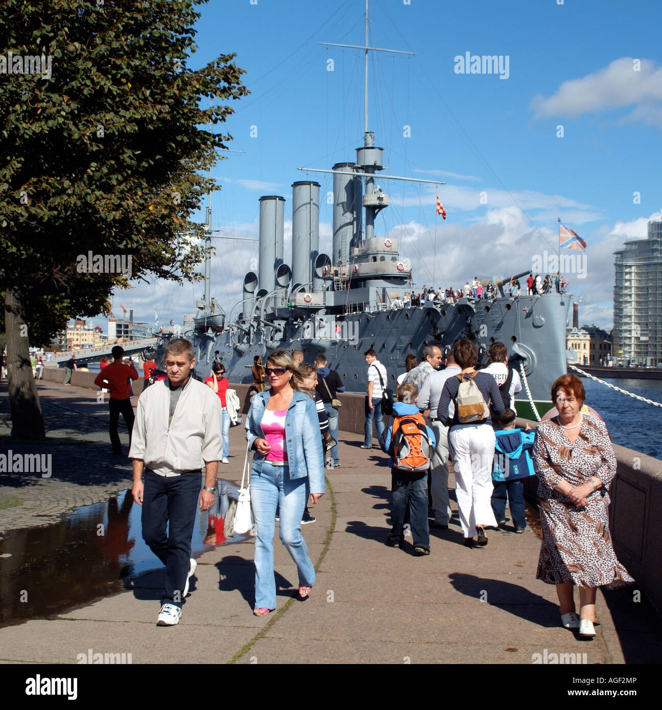 Cruiser Aurora Famous Russian Warship now a museum on the River Neva St ...