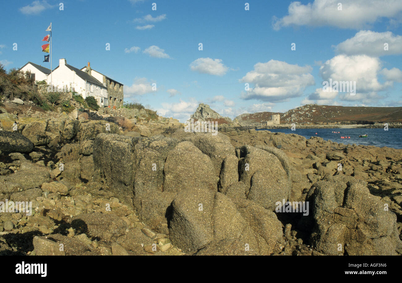 Fraggle Rock cafe, Bryer, looking across to Tresco and Cromwell's ...