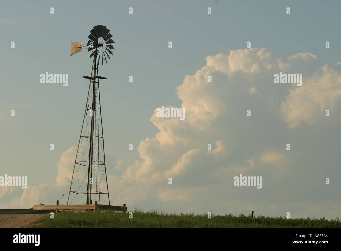 Windmill on the Pawnee National Grasslands Stock Photo - Alamy