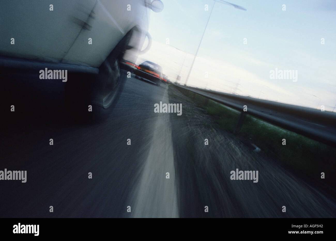 Impression of traveling at speed on the moterway Stock Photo - Alamy