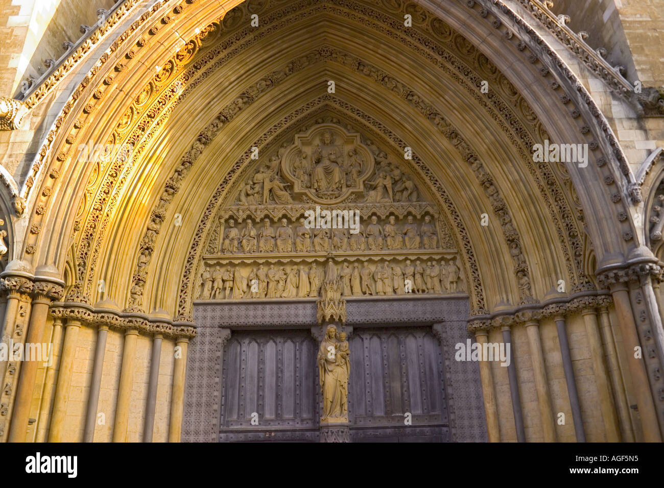 The North door Westminster abbey Stock Photo - Alamy