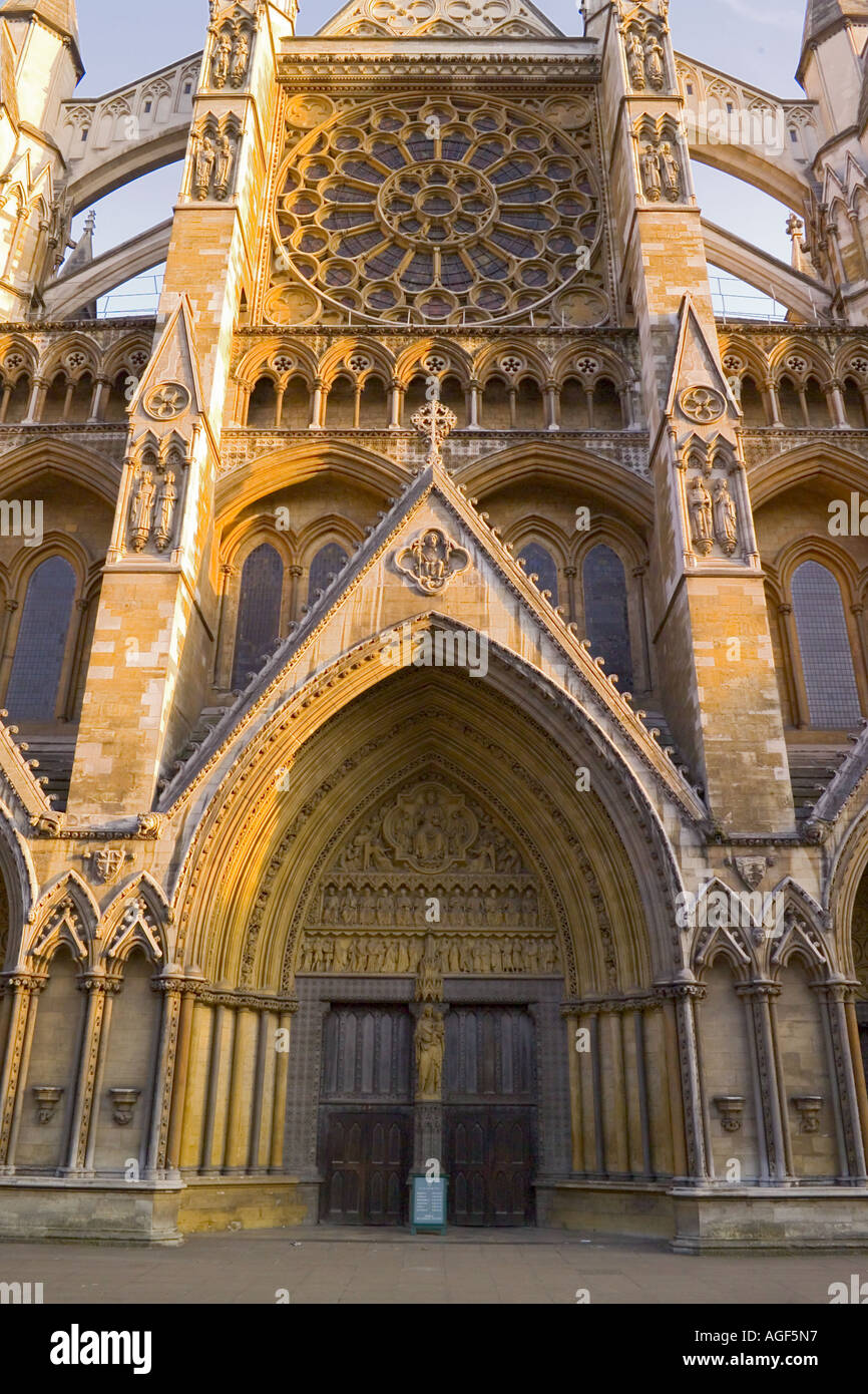 The North door Westminster abbey Stock Photo - Alamy