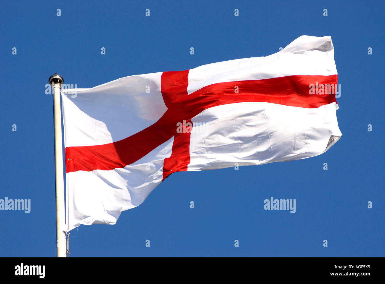 St George cross national flag of England Stock Photo - Alamy