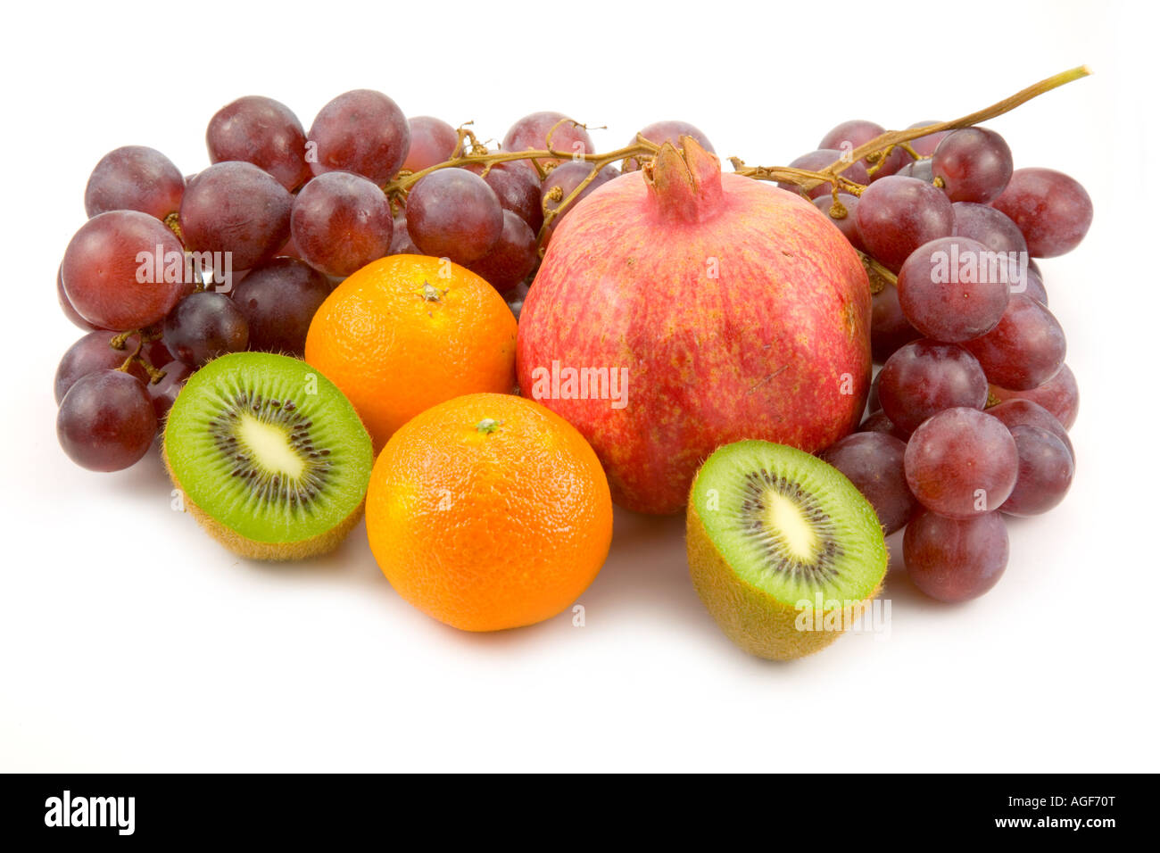the fruits on white background with shadow Stock Photo - Alamy