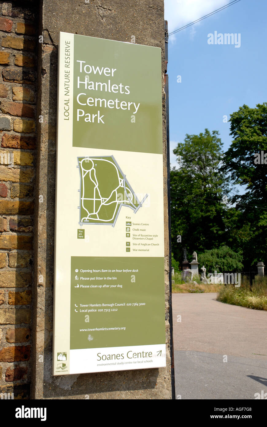 Tower Hamlets Cemetery Park London Stock Photo - Alamy