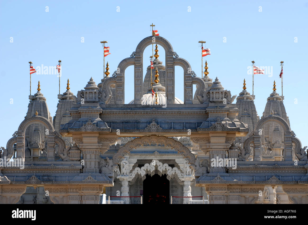 Shree Swaminarayan Mandir Hindu Temple Neasden London England Stock ...