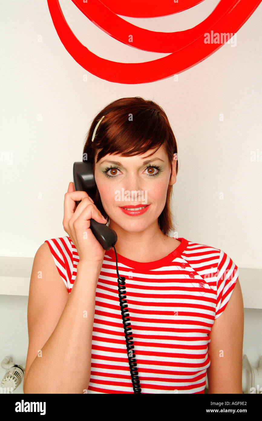 Young woman on phone Stock Photo - Alamy