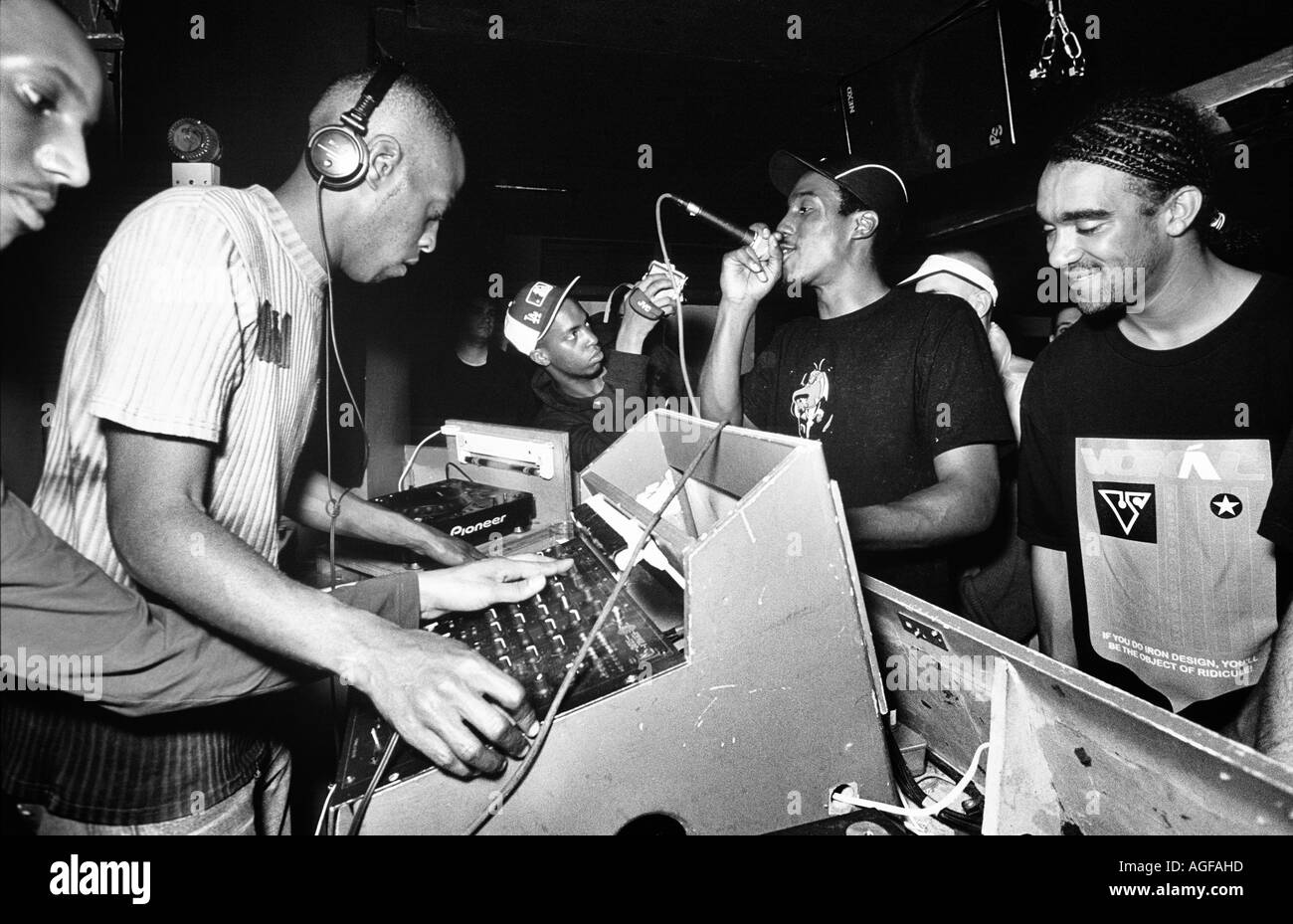 Around the decks at Forward Plastic People London Stock Photo - Alamy