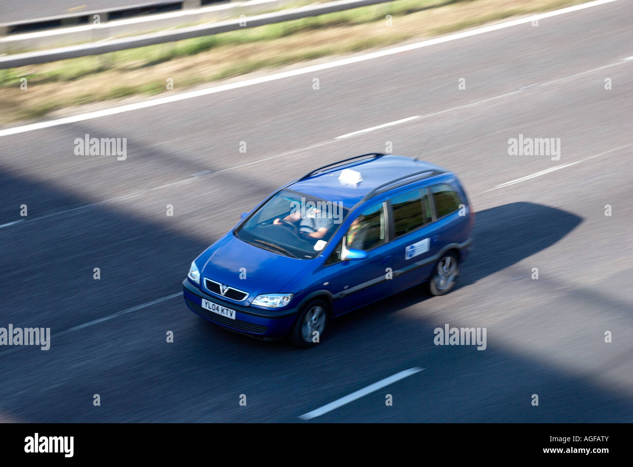 taxi on motorway Stock Photo - Alamy