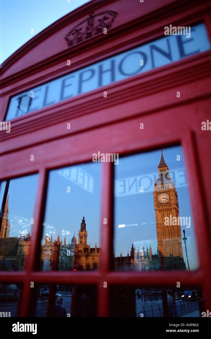 Big Ben reflected in window Stock Photo - Alamy