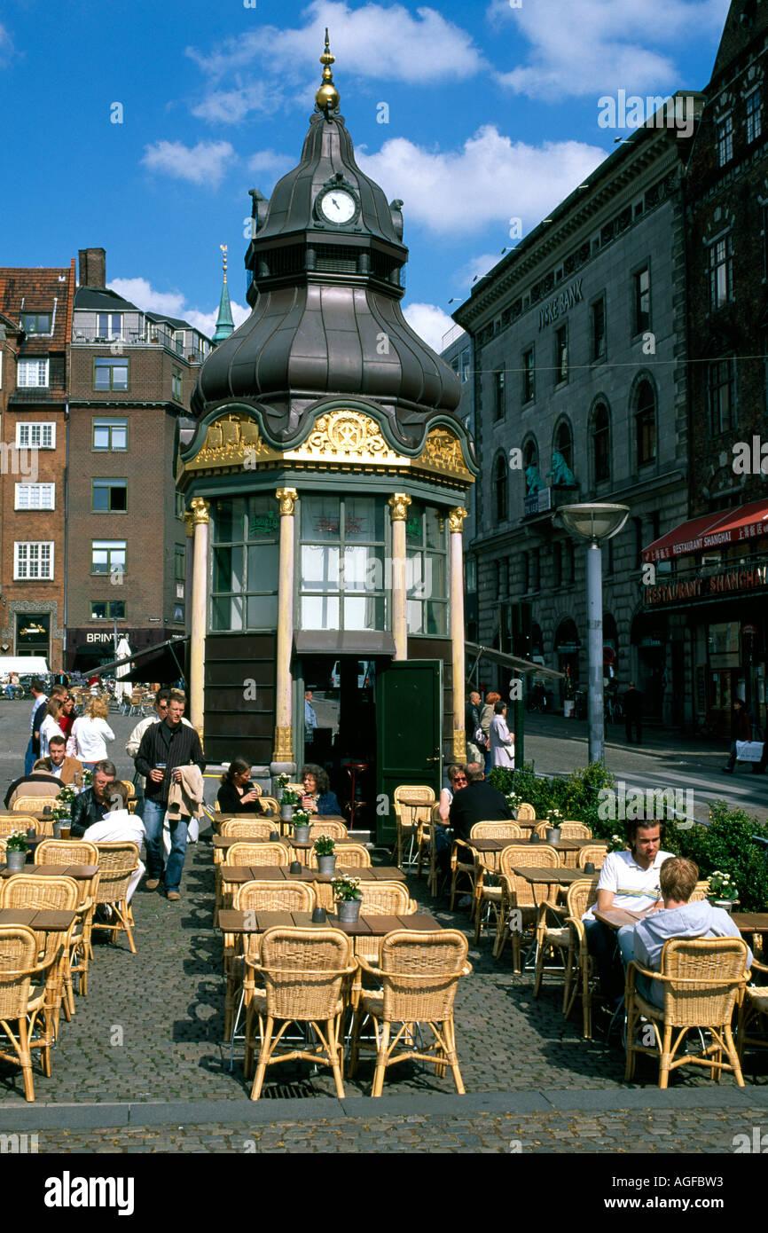 Pavement Cafe Copenhagen Denmark Stock Photo - Alamy