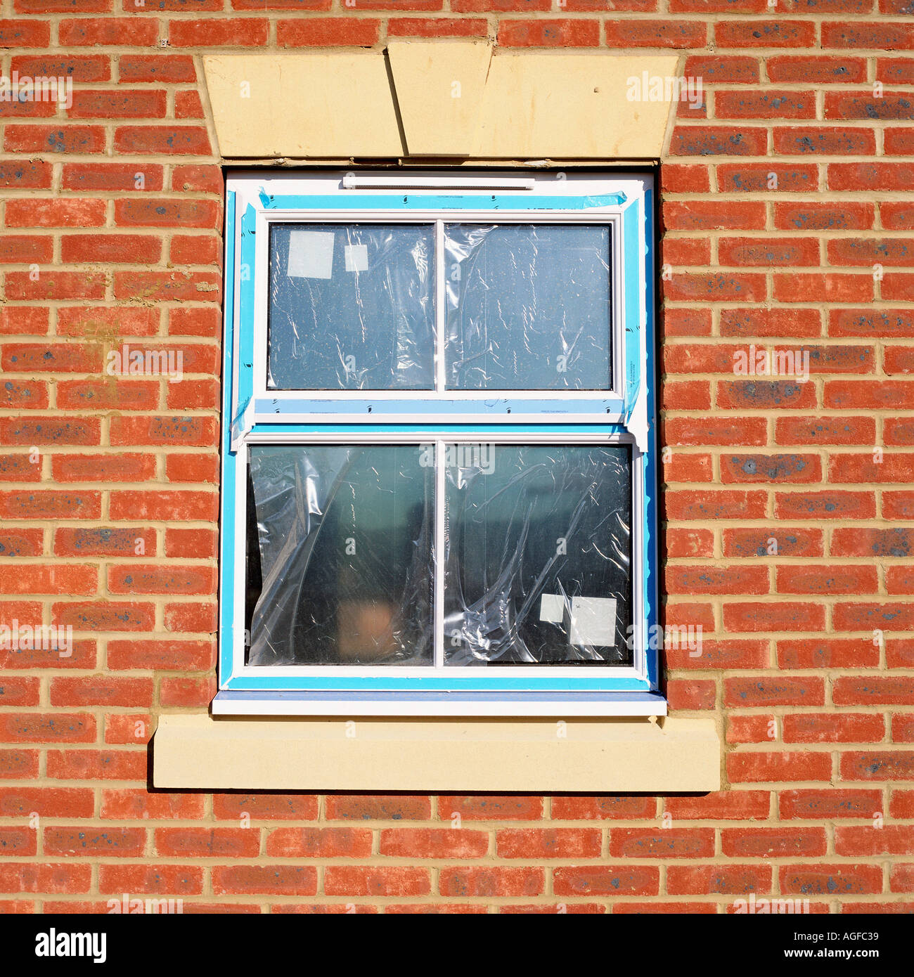 Newly fitted window Stock Photo - Alamy