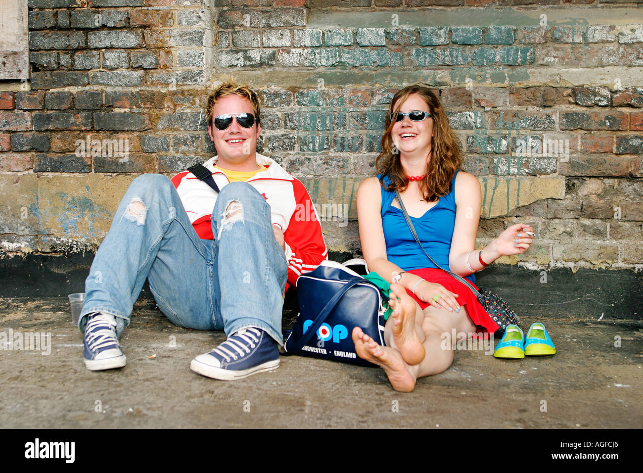 Couple at the TDK Cross Central Festival London Stock Photo - Alamy