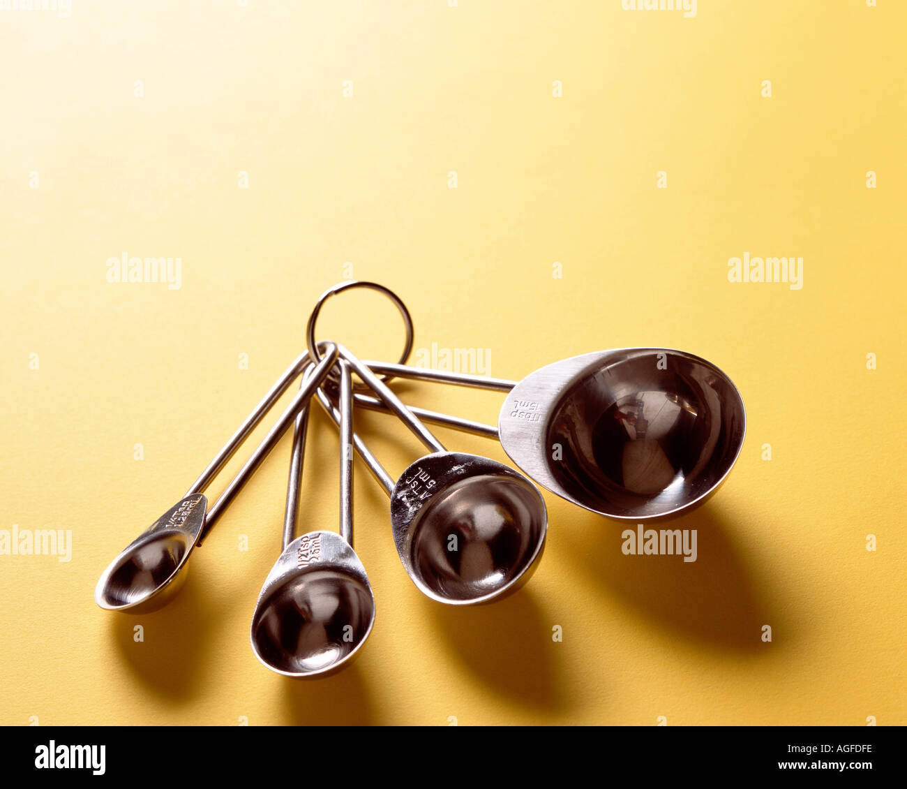 Four small measuring spoons hi-res stock photography and images - Alamy