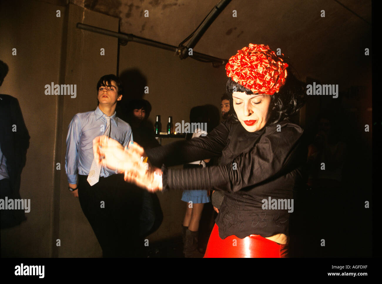 Girl dancing at Trash The End nightclub London Stock Photo - Alamy