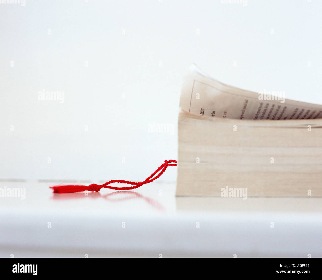 Book with bookmark Stock Photo - Alamy