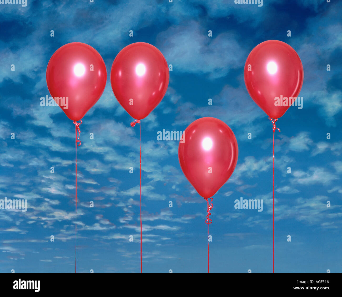 Balloons against cloud hi-res stock photography and images - Alamy
