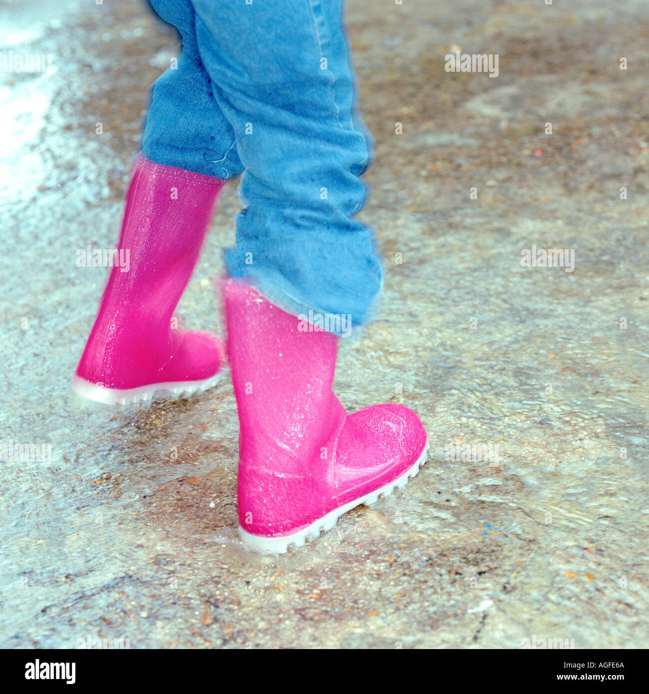 Pink wellies hi-res stock photography and images - Alamy