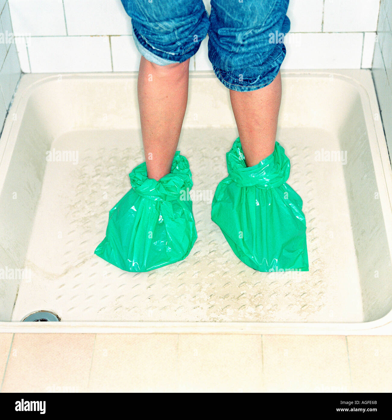 Keeping the feet dry Stock Photo - Alamy