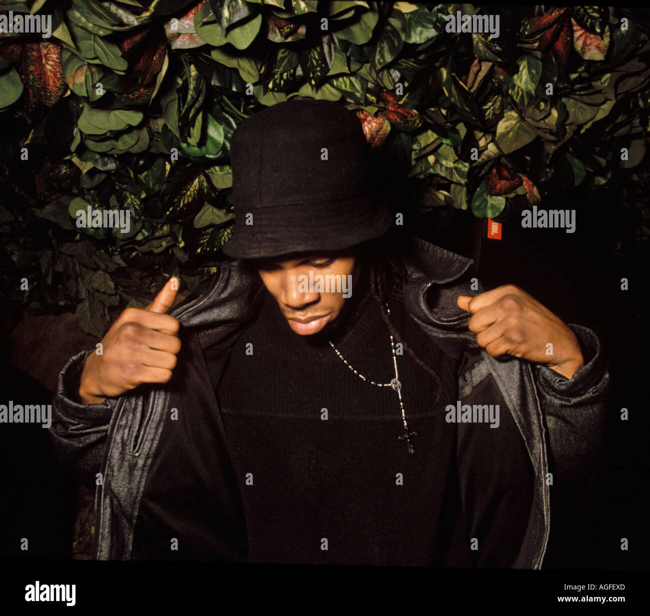 Rapper leather jacket hi-res stock photography and images - Alamy