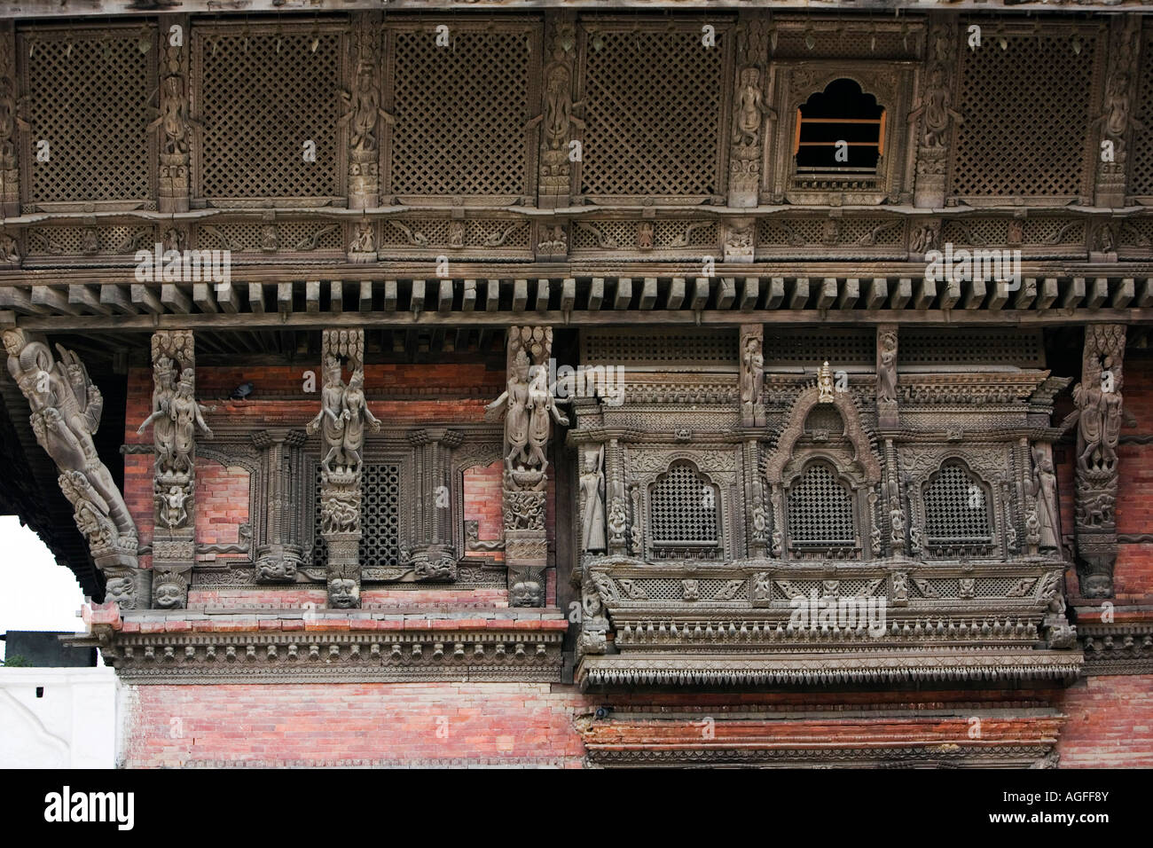 Nepalise wooden architecture Durbar Square, Kathmandu, Nepal Stock ...