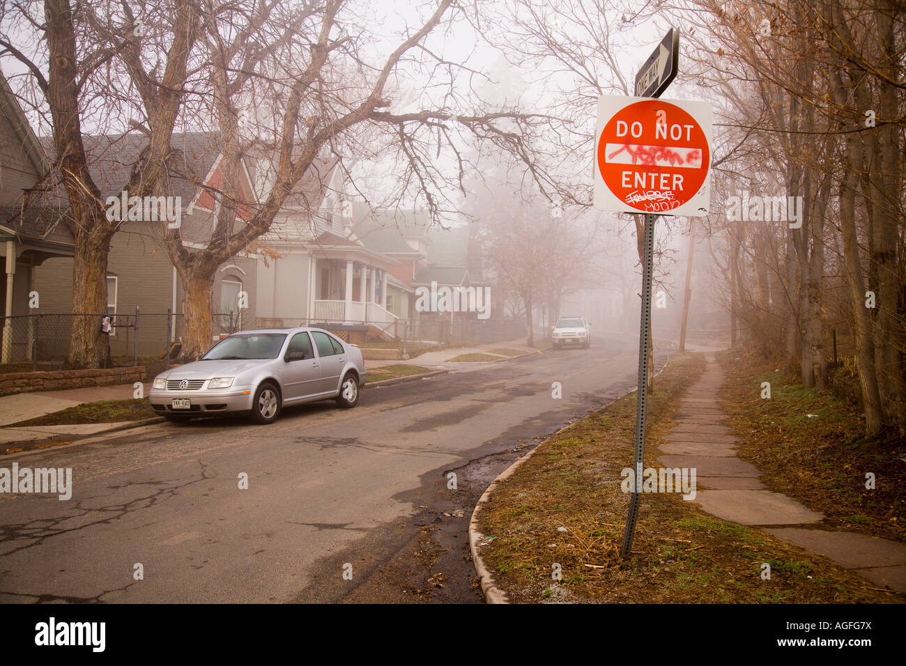 Suburban Street Scene High Resolution Stock Photography and Images - Alamy