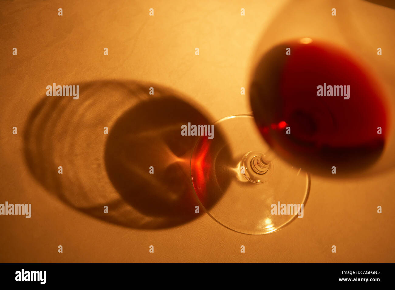 Glass red wine casting shadow hi-res stock photography and images - Alamy