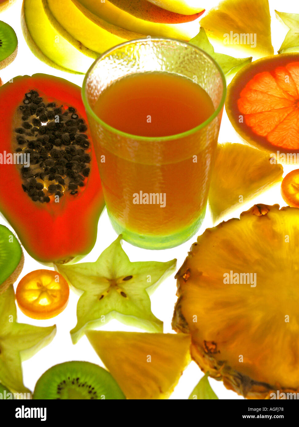 Fruit red backlit food sliced hi-res stock photography and images - Alamy