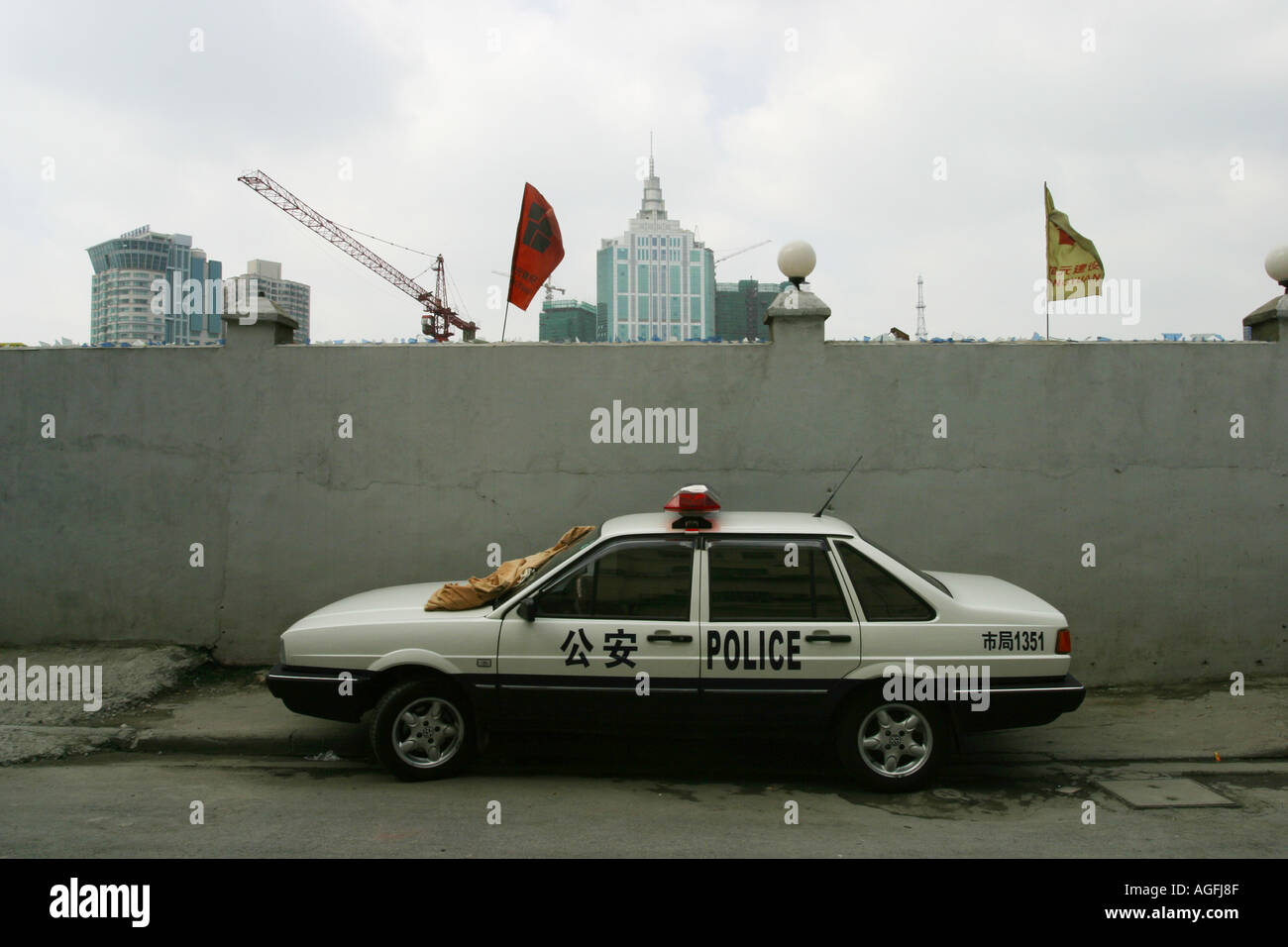 CHINA Shanghai Police car Stock Photo - Alamy