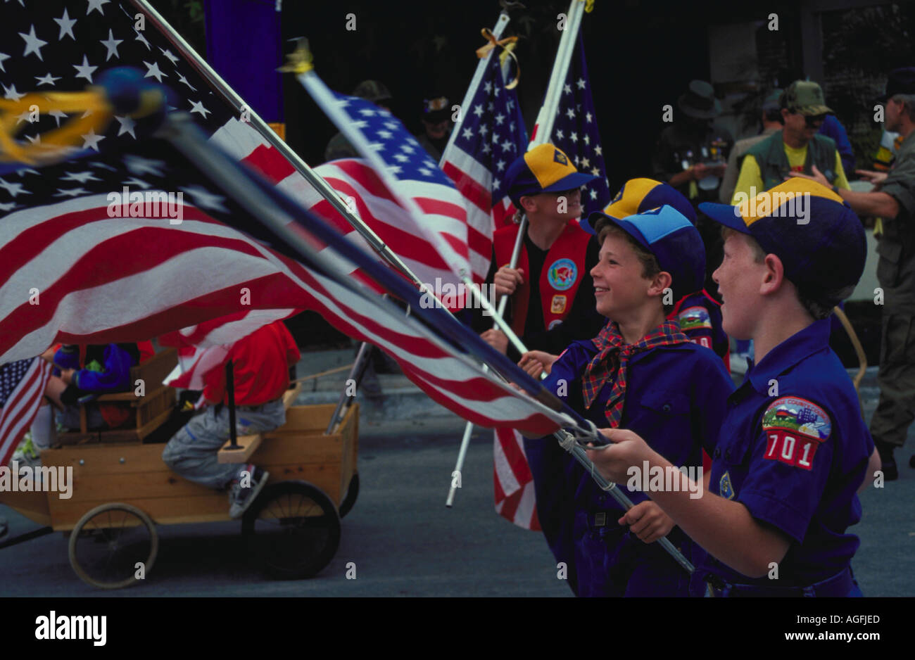 Boy scouts flags hi-res stock photography and images - Alamy