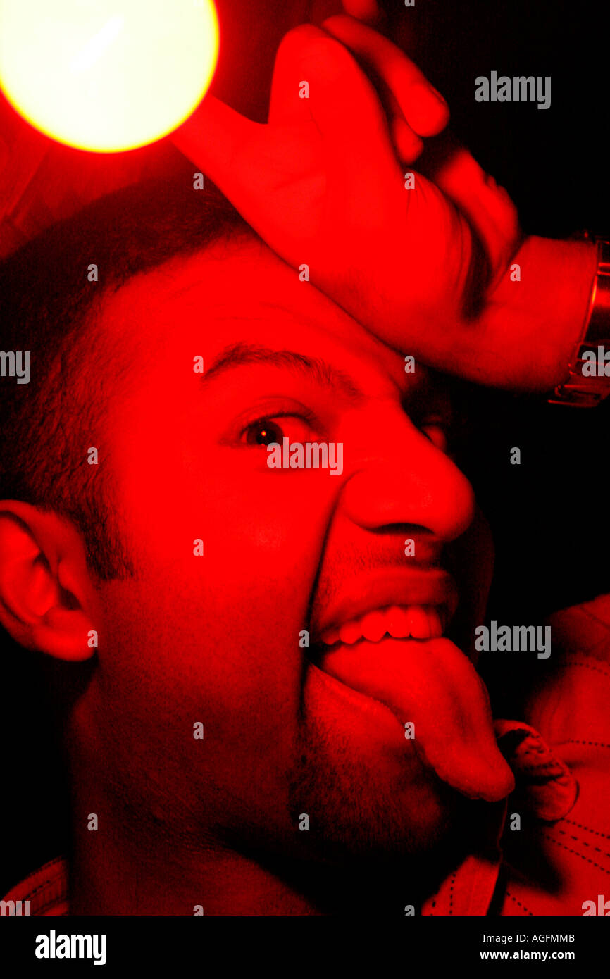 Drunk face asian hi-res stock photography and images - Alamy