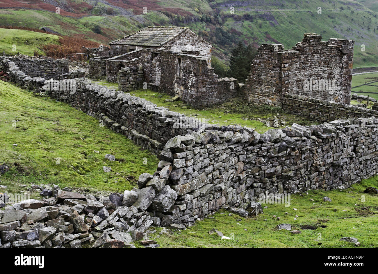 Crackpot Hall, near Keld, Swaledale. Once a luxurious hunting lodge to ...