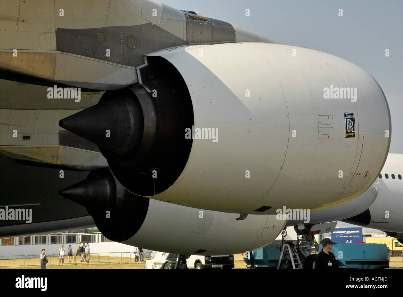 Airbus A380 engines Stock Photo - Alamy