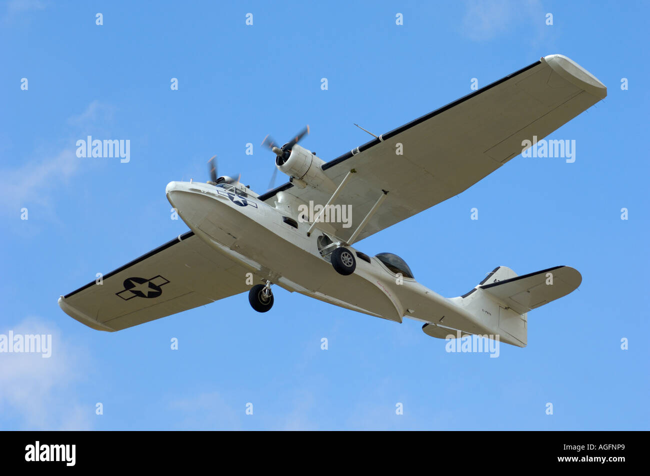 An American Consolidated PBY Catalina airplane from the second world ...