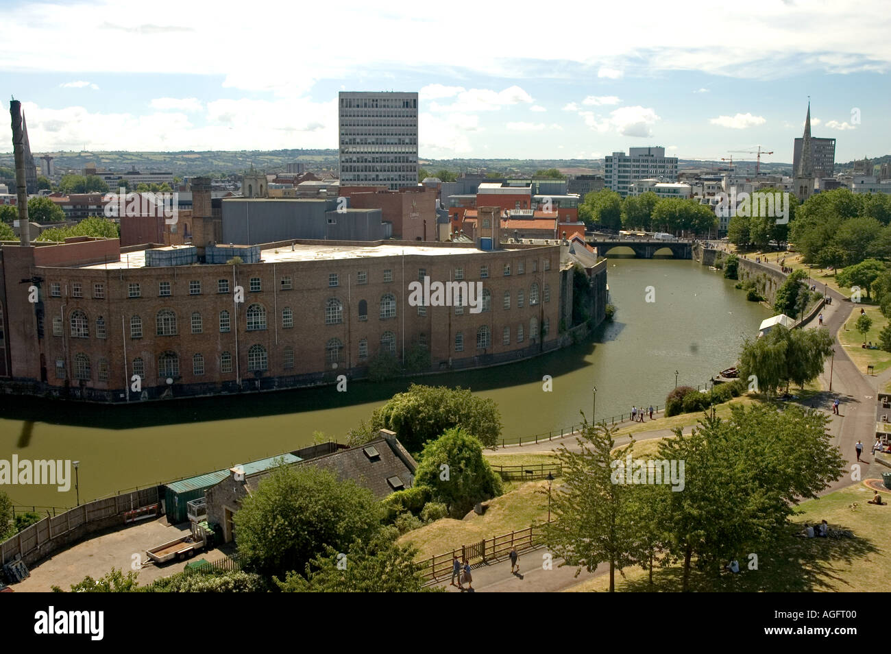 Bristol Bridge Floating Harbour Bristol England Stock Photo - Alamy