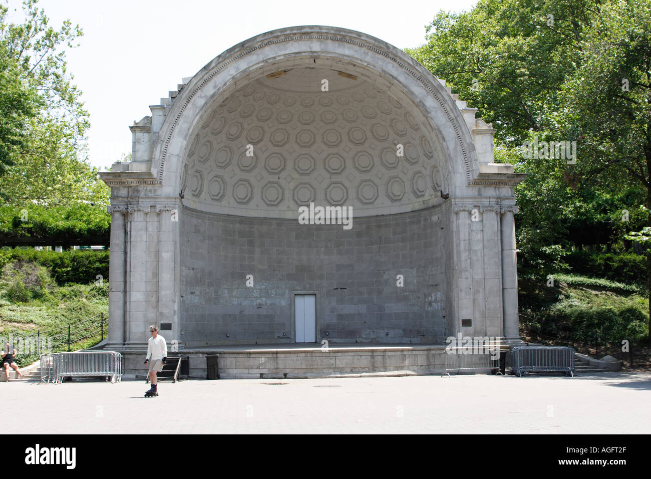 Central Park Naumburg Bandshell Manhattan New York City USA Stock Photo ...