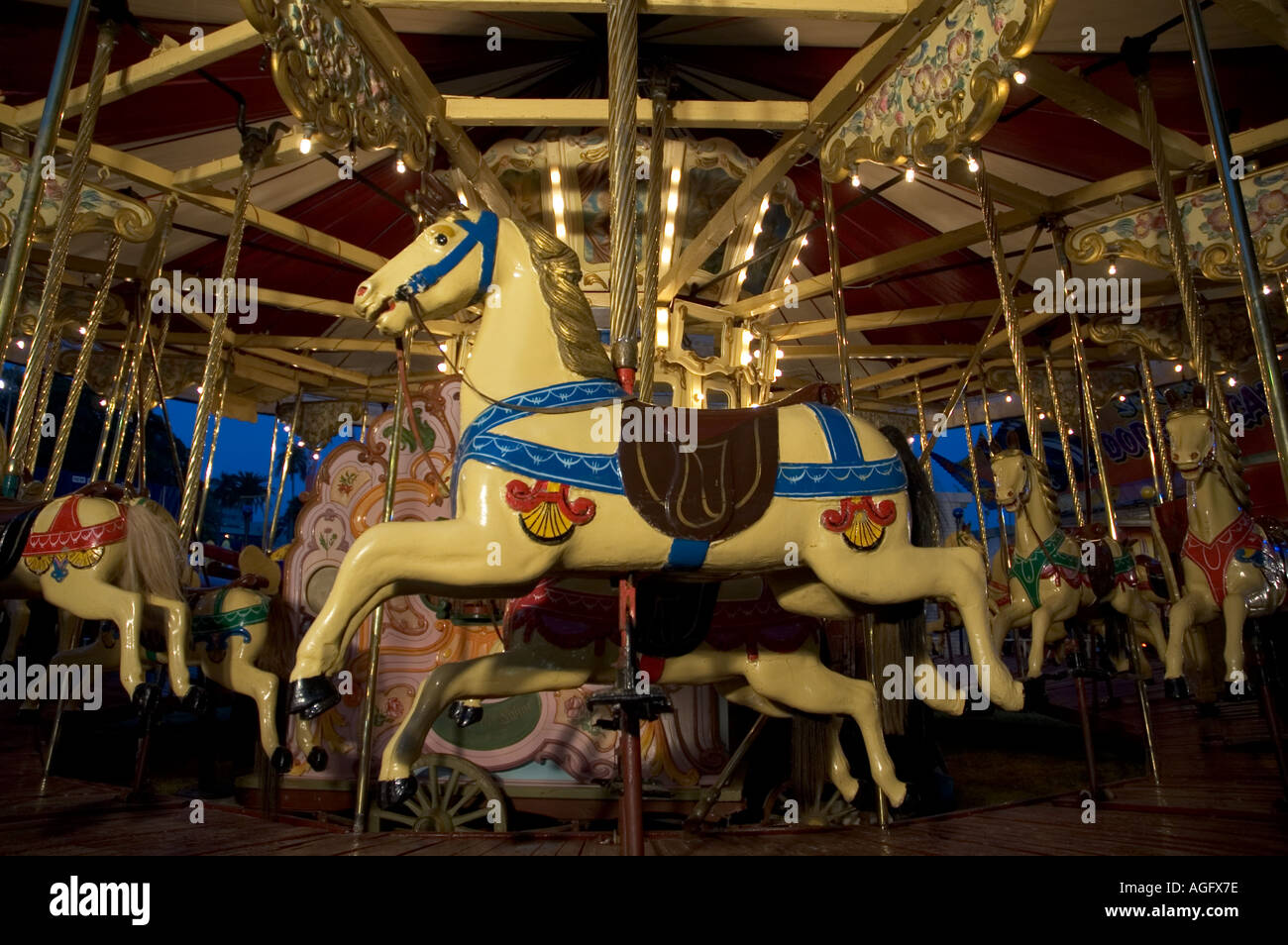 fairground merry go round Stock Photo - Alamy