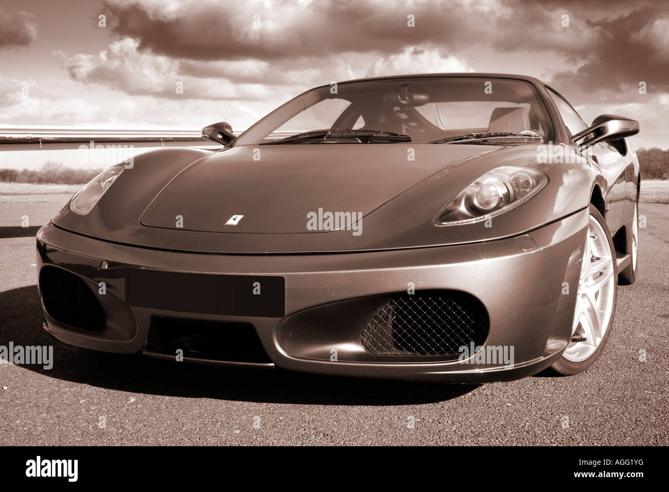 Grey Ferrari 360 Modena Sports Car Stock Photo - Alamy