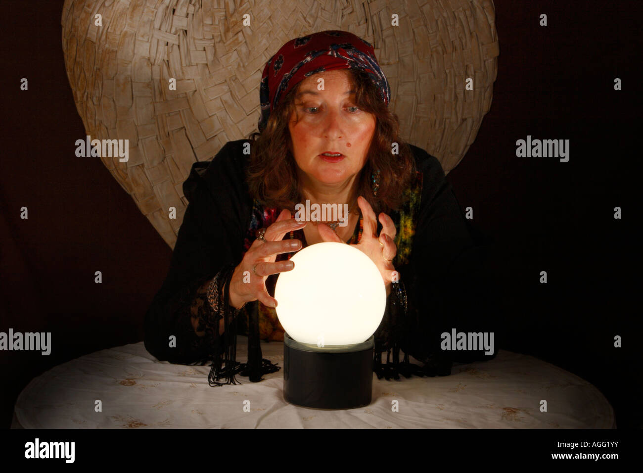 Gypsy Fortune Teller Stock Photo - Alamy