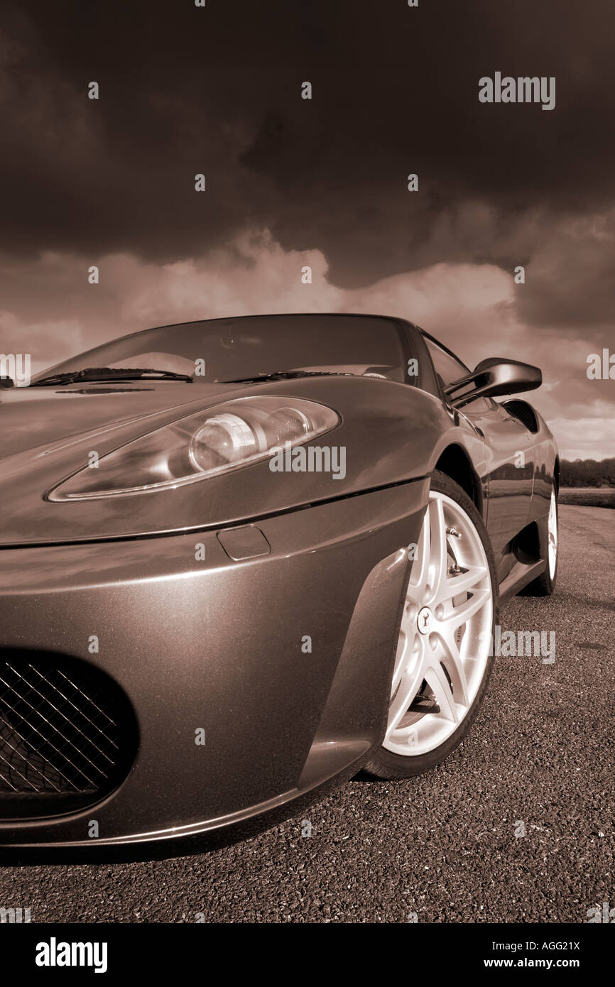 Grey Ferrari 360 Modena Sports Car Stock Photo - Alamy